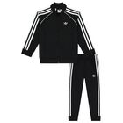 Adidas Kids Black Logo Tracksuit | Junior Couture