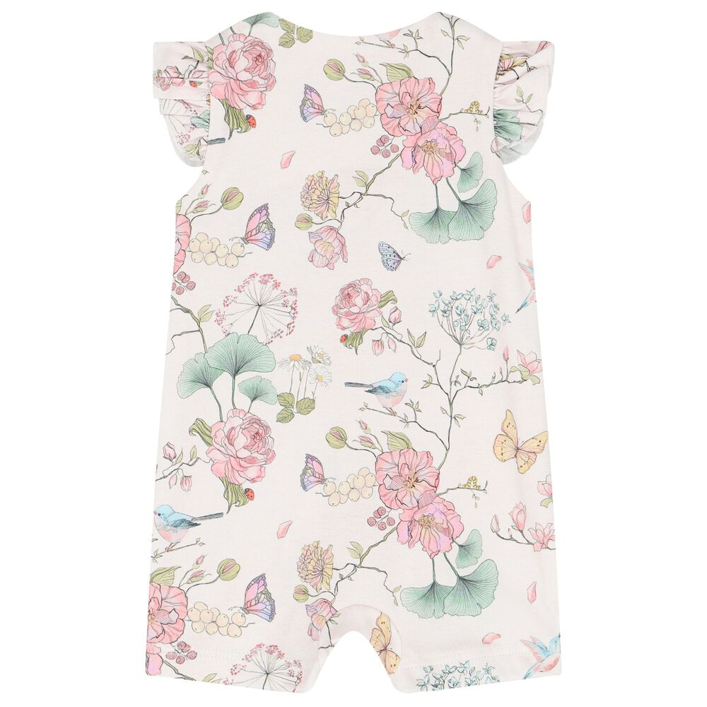 My Little Pie Baby Girls Pink Floral Romper | Junior Couture USA