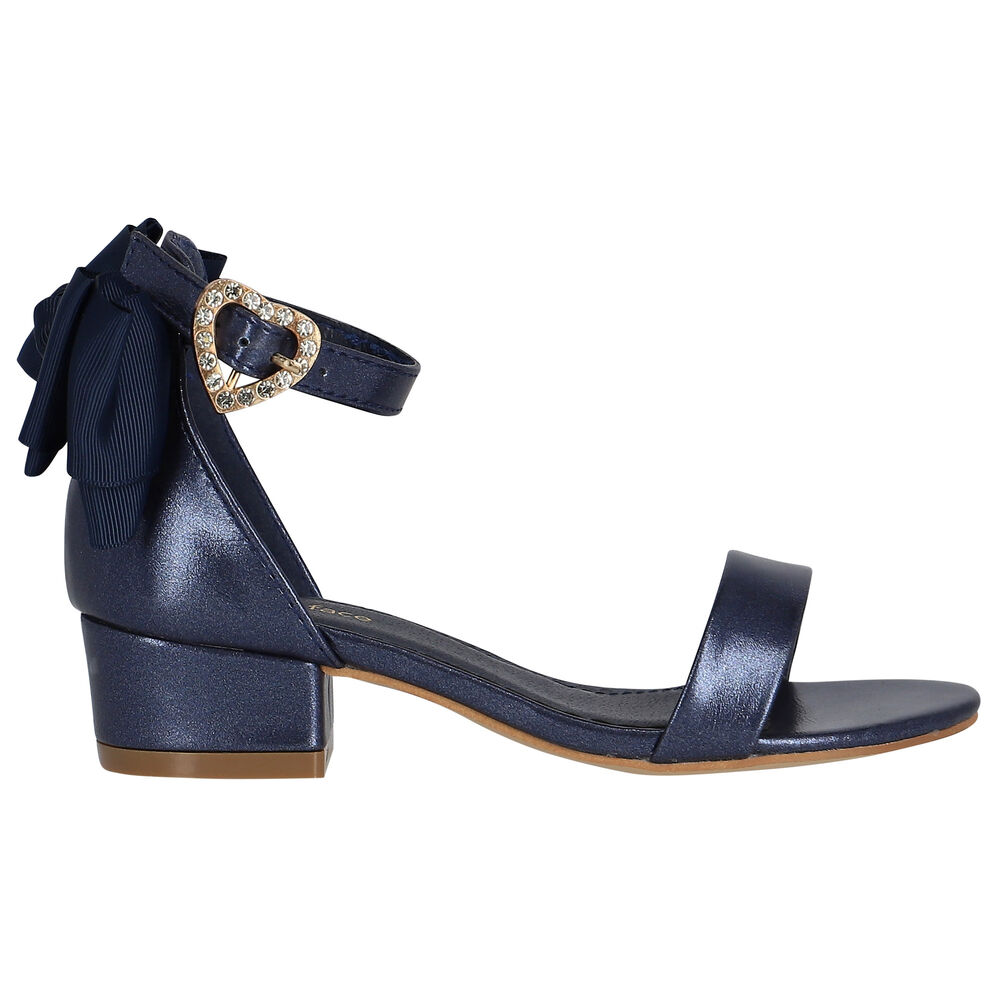 Angel's Face Girls Navy Blue Sandals | Junior Couture