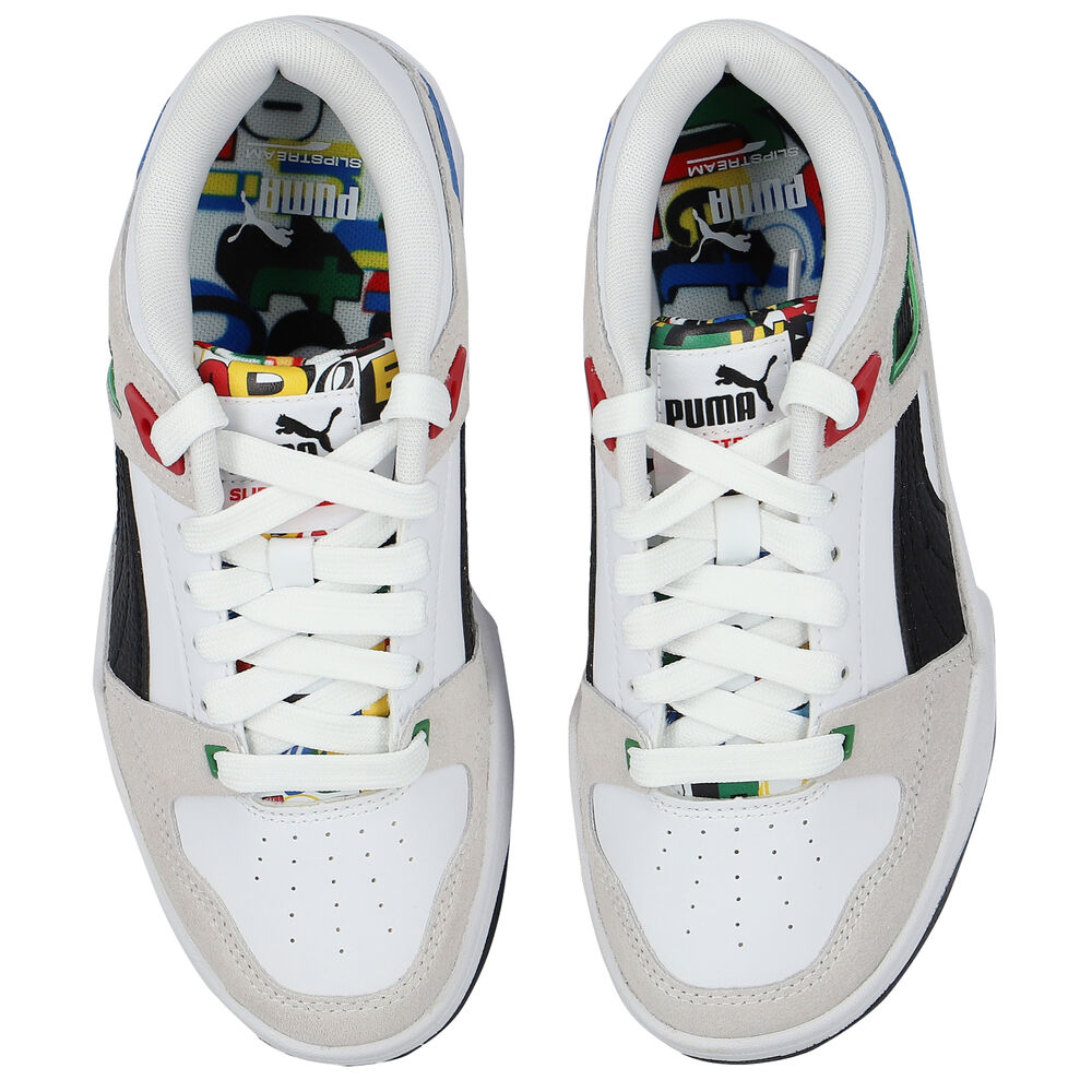 Puma Boys White Slipstream Trash Talk Jr Trainers | Junior Couture