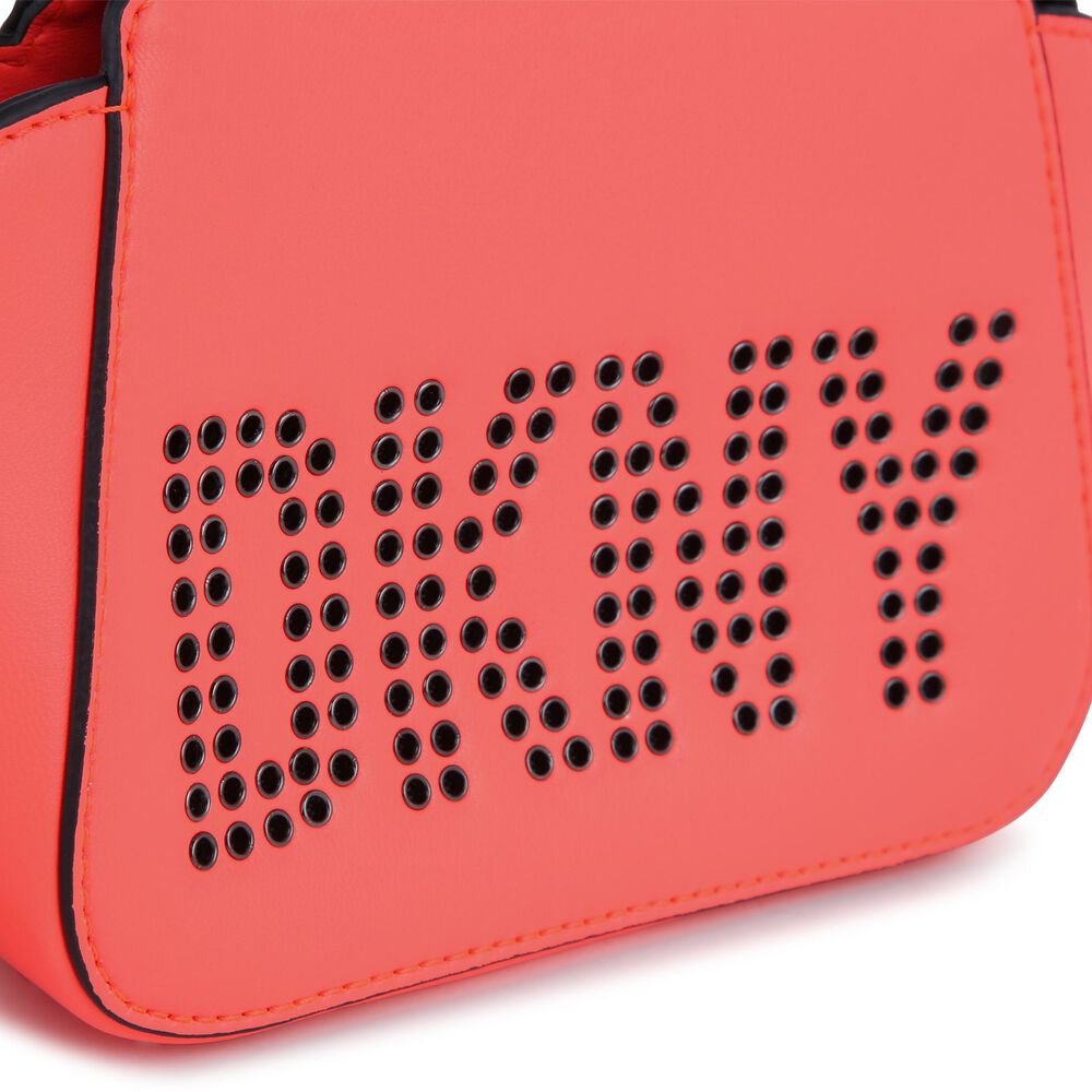 DKNY Girls Neon Pink Logo Handbag | Junior Couture USA