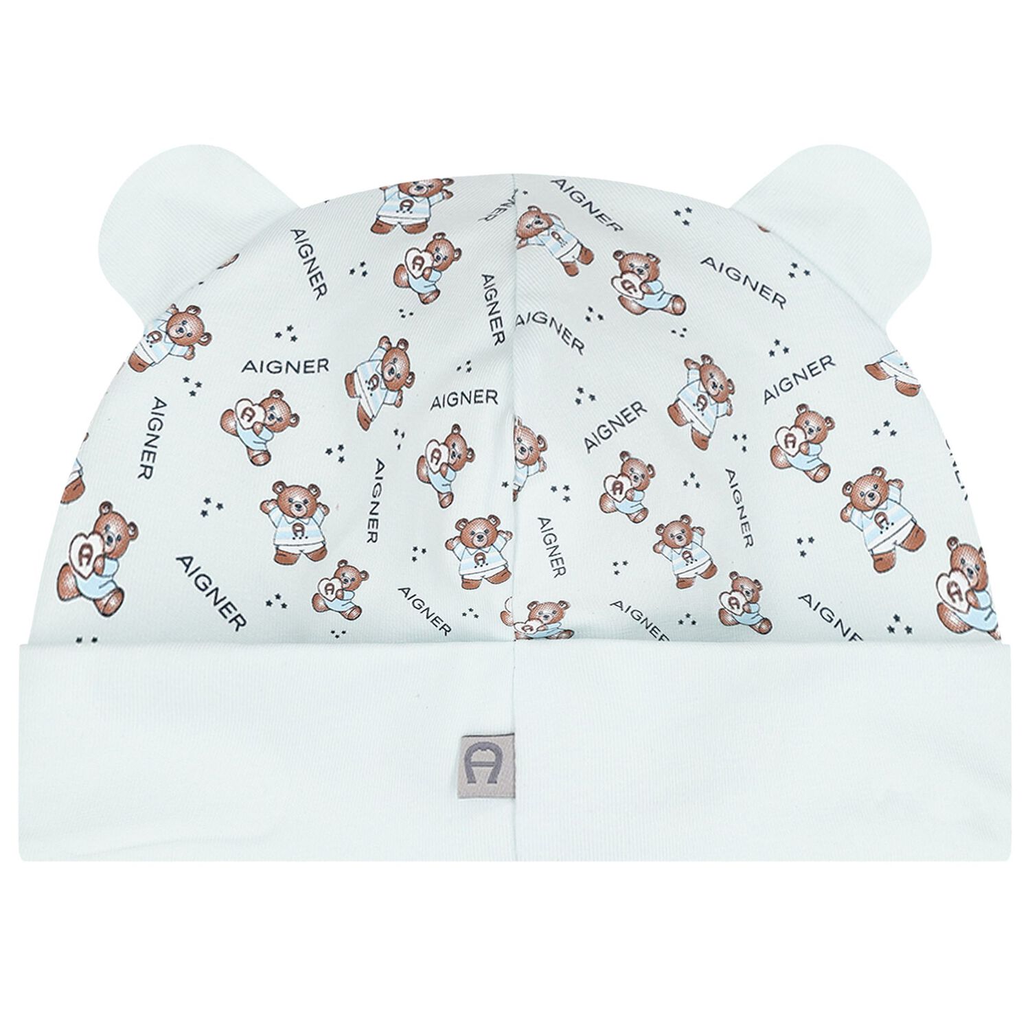 Aigner Baby Boys Blue Teddy Bear Logo Babygrow Set | Junior Couture