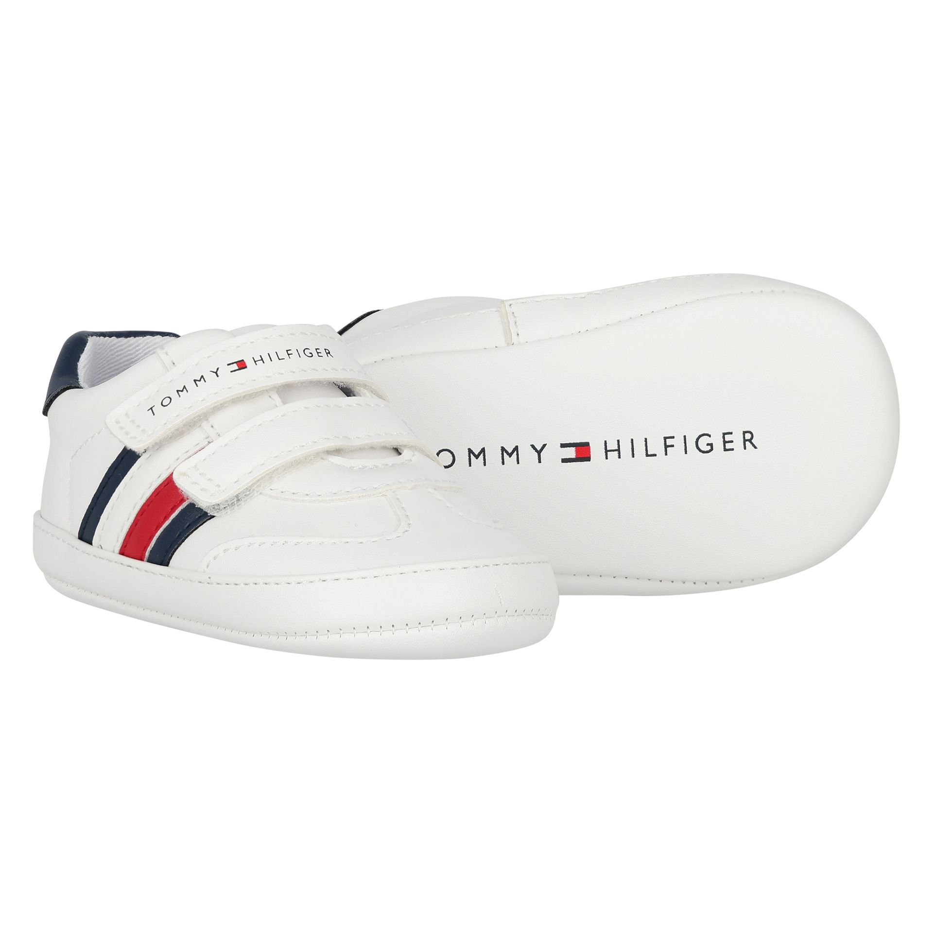 Tommy Hilfiger Baby Boys White Pre Walker Shoes Junior Couture