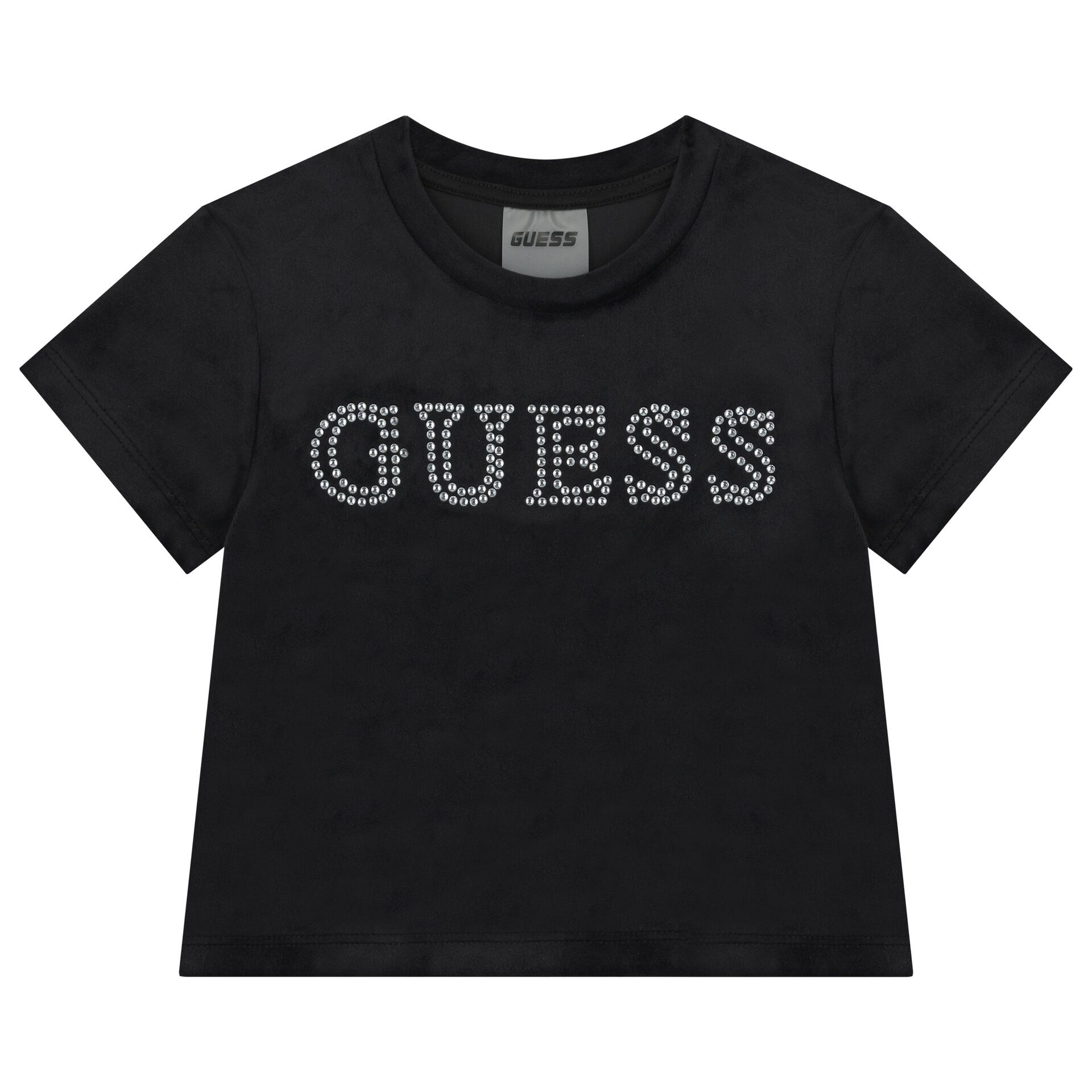 Guess Girls Black Logo Zip Up Top | Junior Couture USA Guess Girls Black Logo Zip Up Top | Junior Couture USA