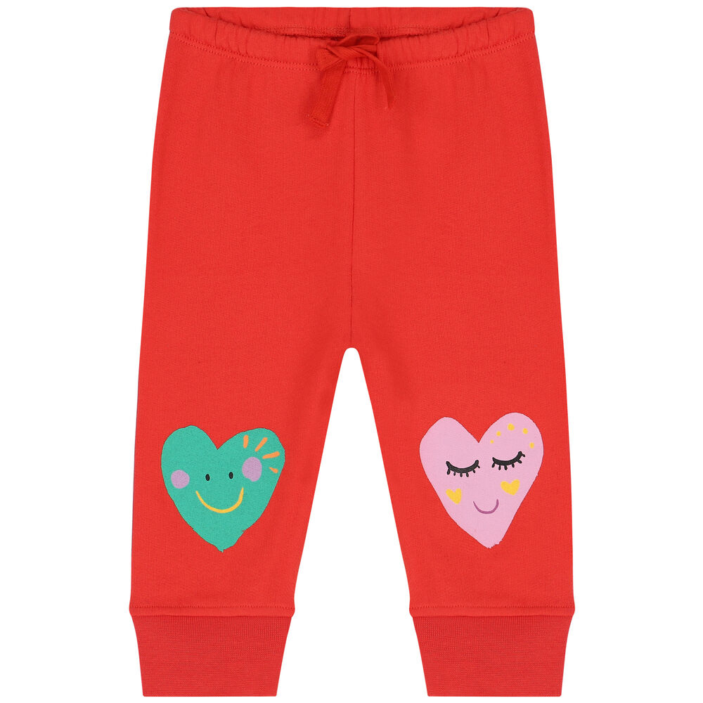 Stella McCartney Younger Girls Red Hearts Tracksuit | Junior Couture