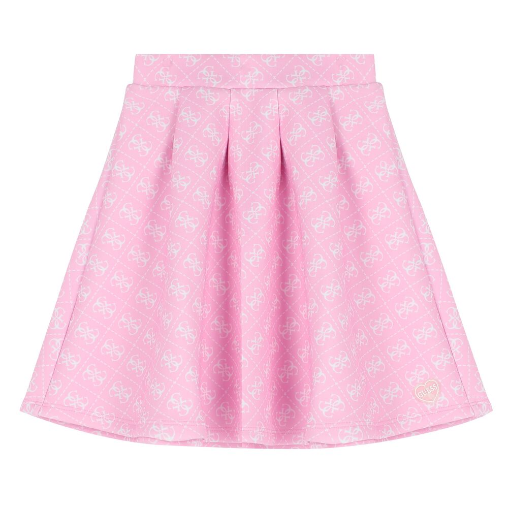 تنورة بنات بالشعار باللون الوردي | جونيور كوتور | المملكة العربية ...