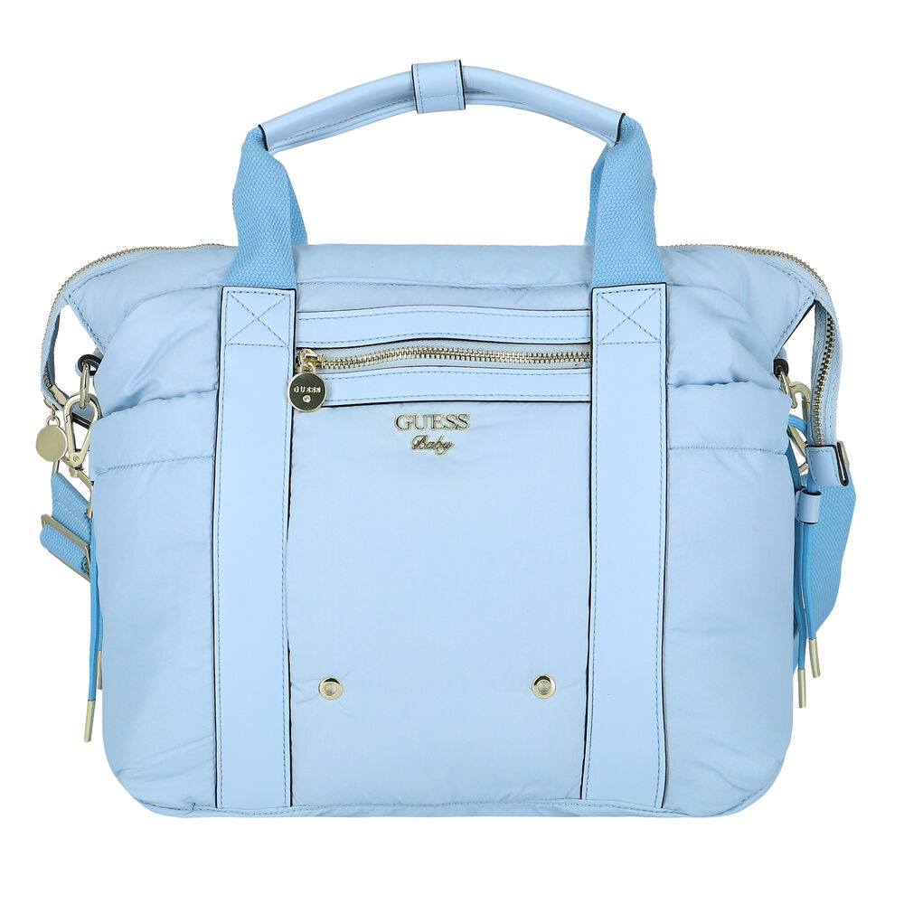 Guess Blue Logo Baby Changing Bag | Junior Couture