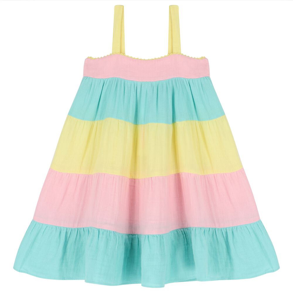 Sunuva Girls Multi-Coloured Tiered Dress | Junior Couture Australia