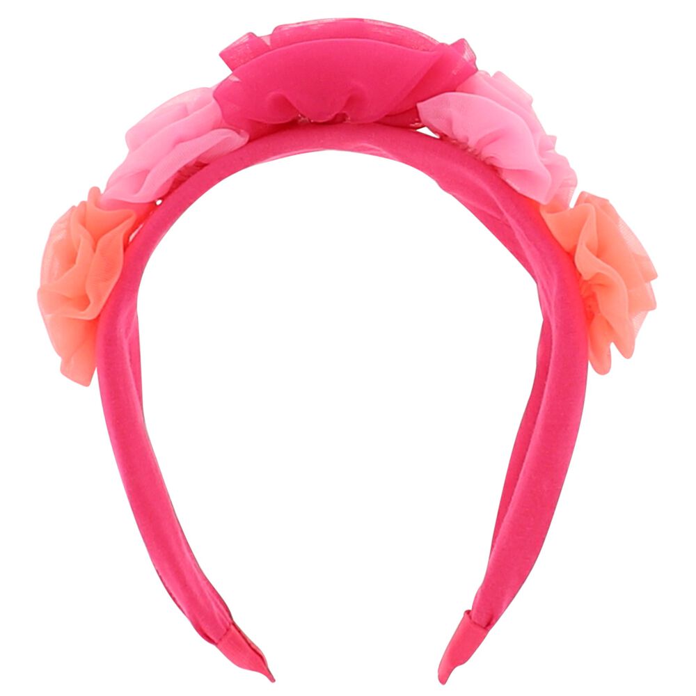 Angel's Face Girls Pink Roses Headband | Junior Couture USA