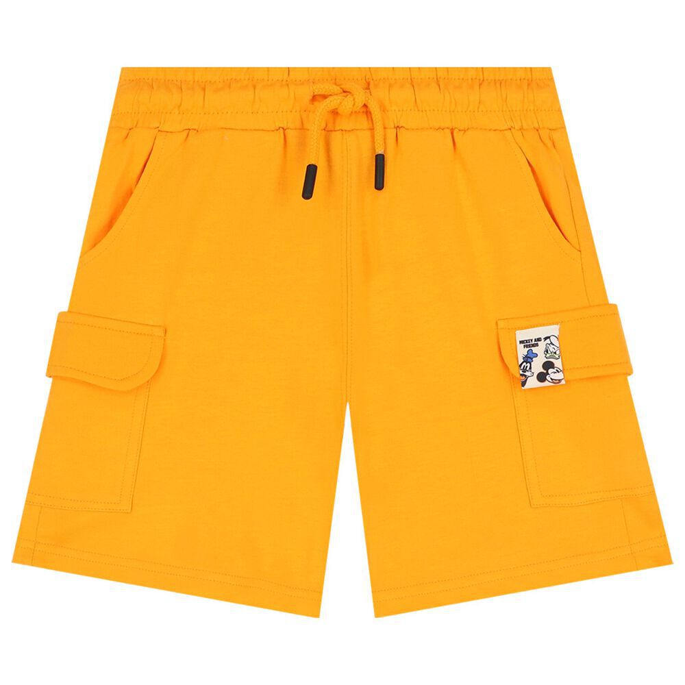iDO Boys Ivory & Orange Shorts Set | Junior Couture USA