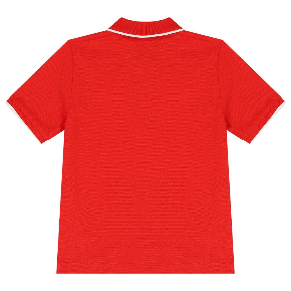 BOSS Boys Red Logo Polo Shirt | Junior Couture USA