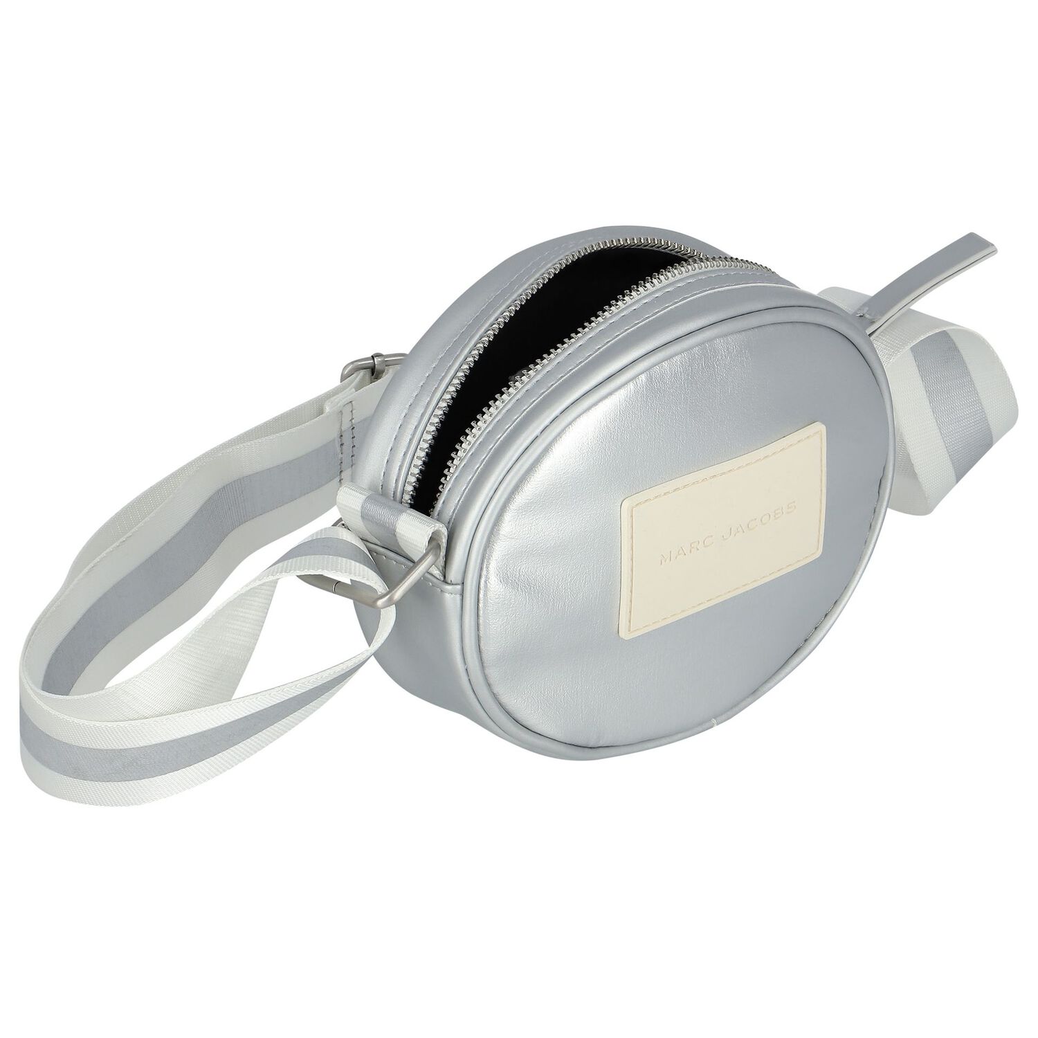 MARC JACOBS Girls Silver Logo Handbag | Junior Couture