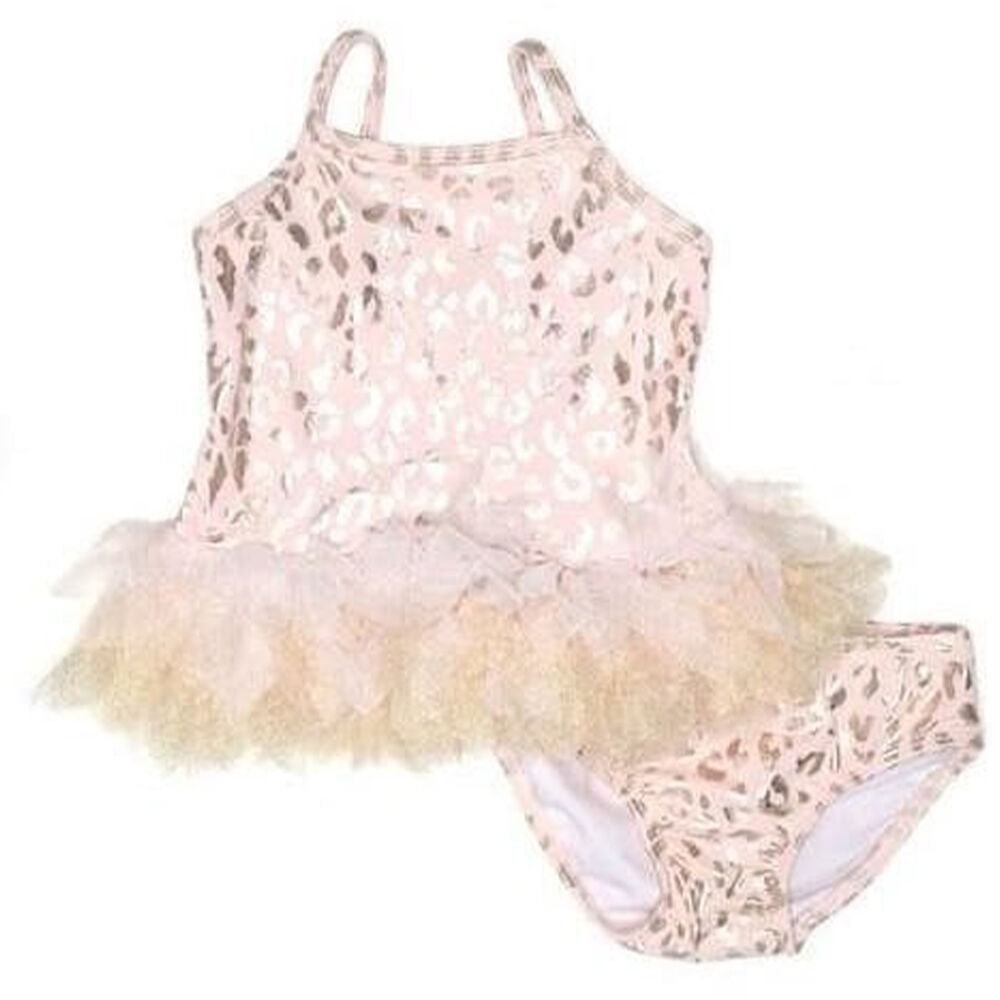 Kate Mack & Biscotti Girls Pink & Gold Tankini | Junior Couture Kuwait