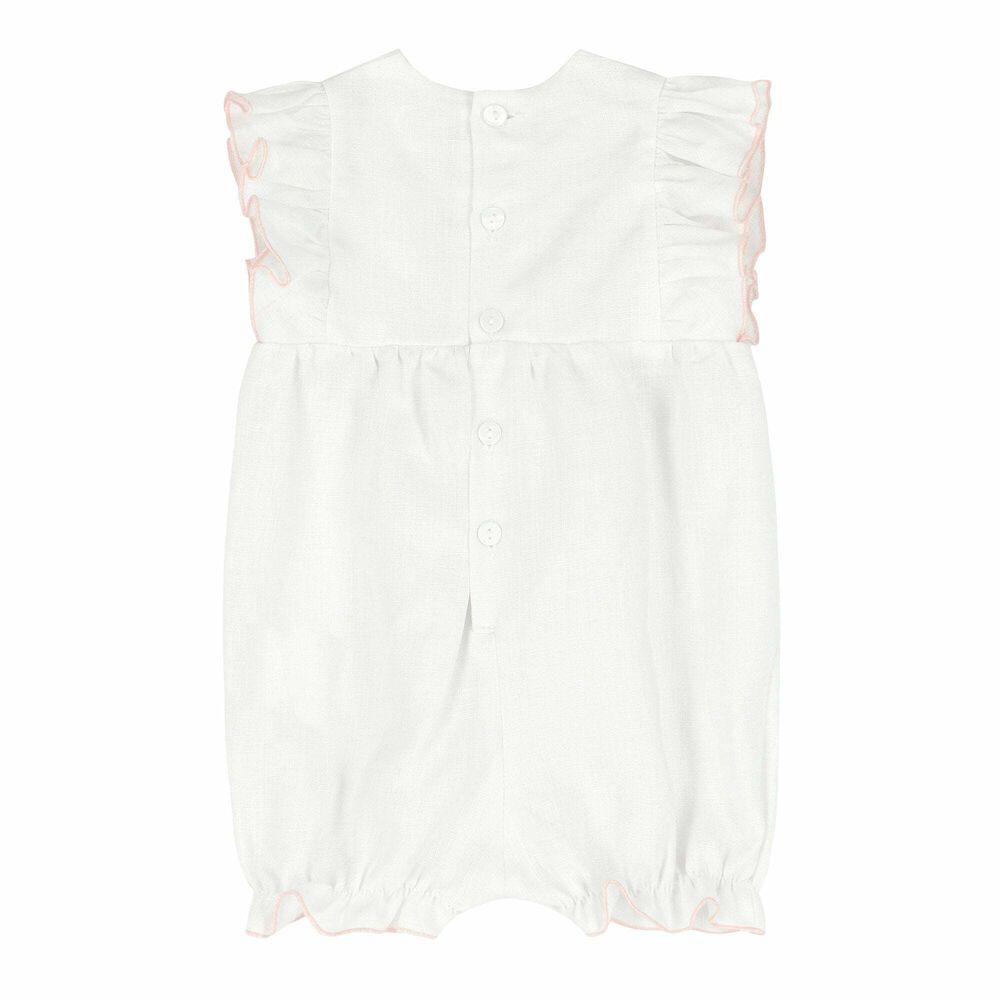 Bimbalo Baby Girls White Romper | Junior Couture