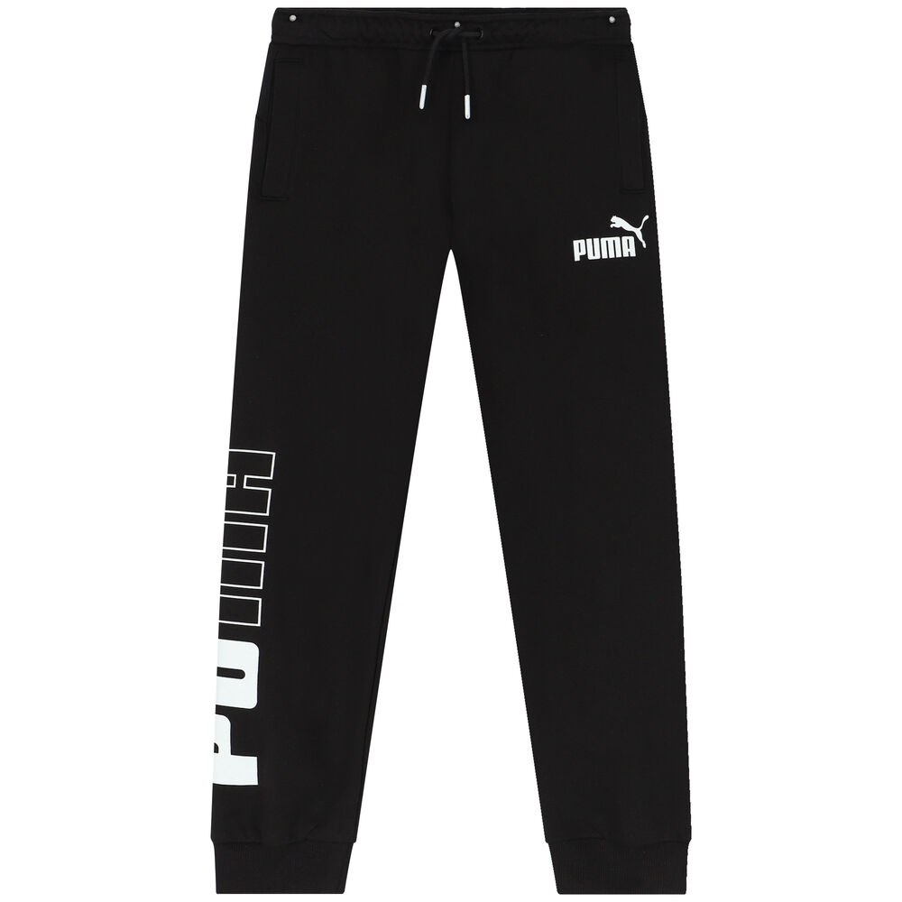 Puma Boys Black Logo Joggers | Junior Couture