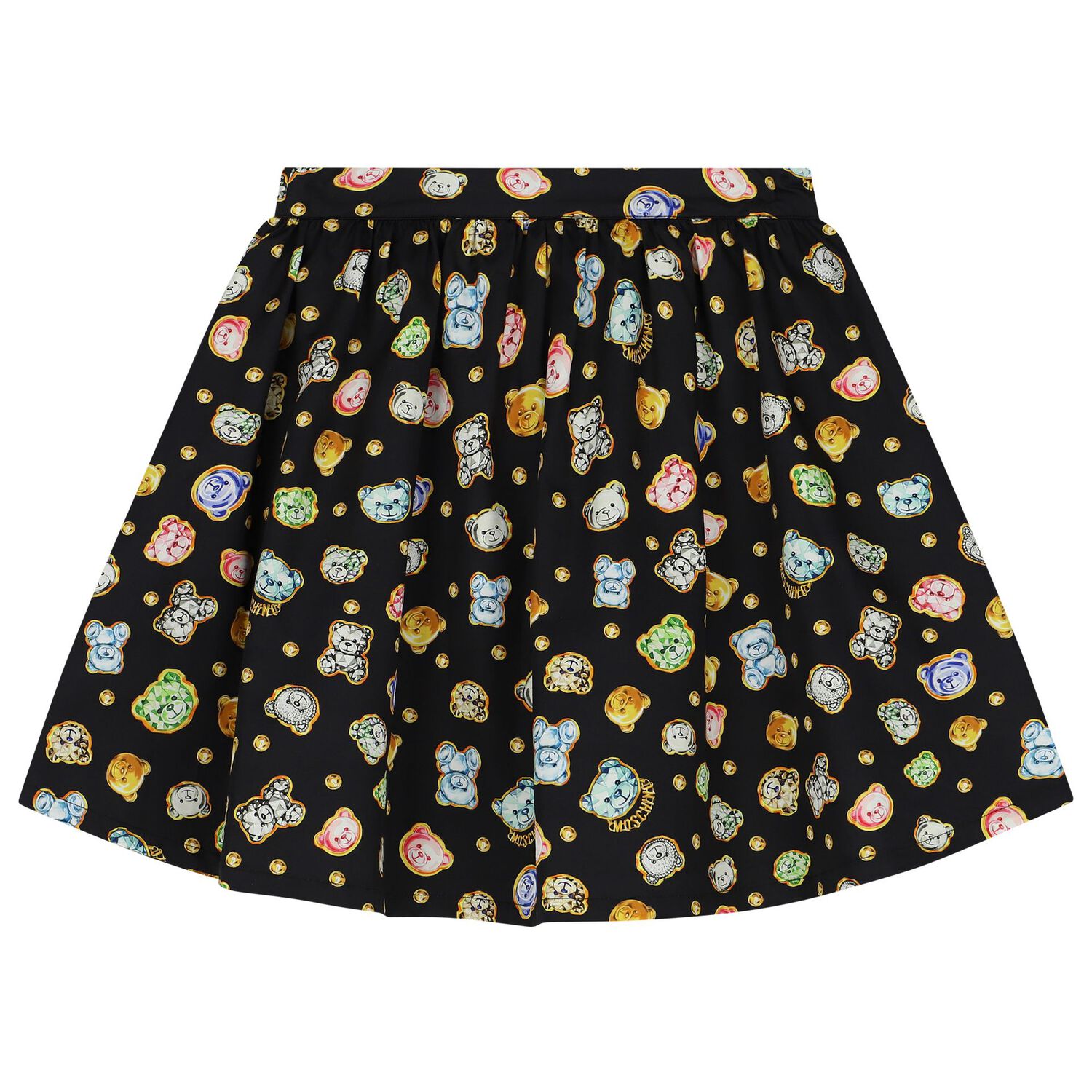 Moschino Girls Black Teddy Bear Skirt | Junior Couture