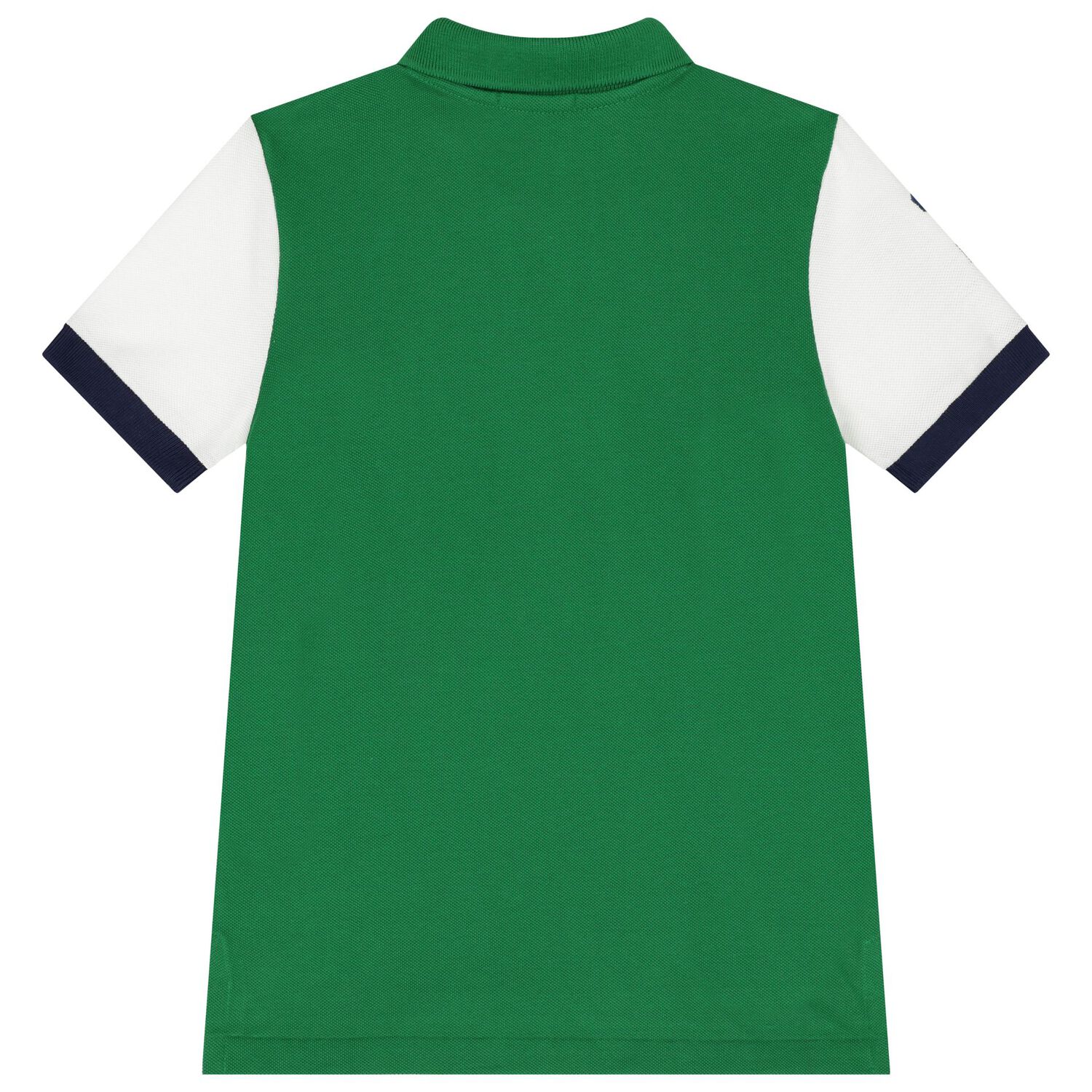 Ralph Lauren Boys Navy Blue & Green Logo Polo Shirt | Junior Couture