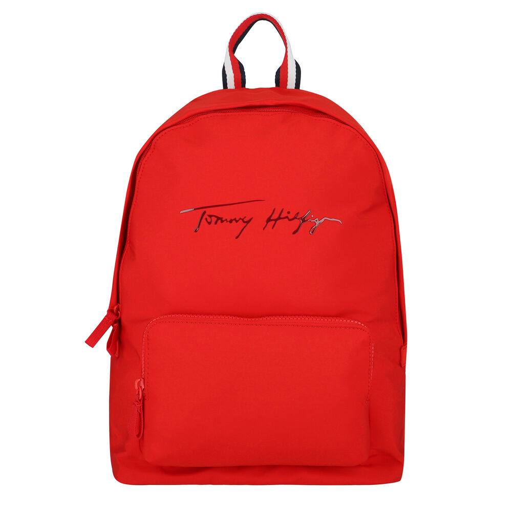Tommy Hilfiger Red Logo Backpack | Junior Couture