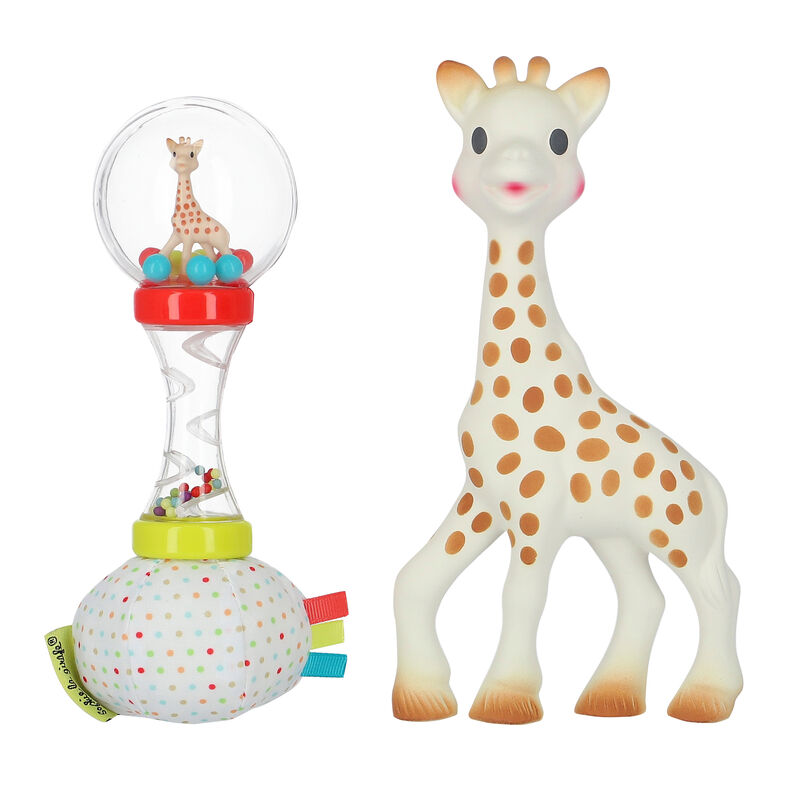 Sophie La Girafe Ivory Giraffe & Maracas Rattle Set | Junior Couture