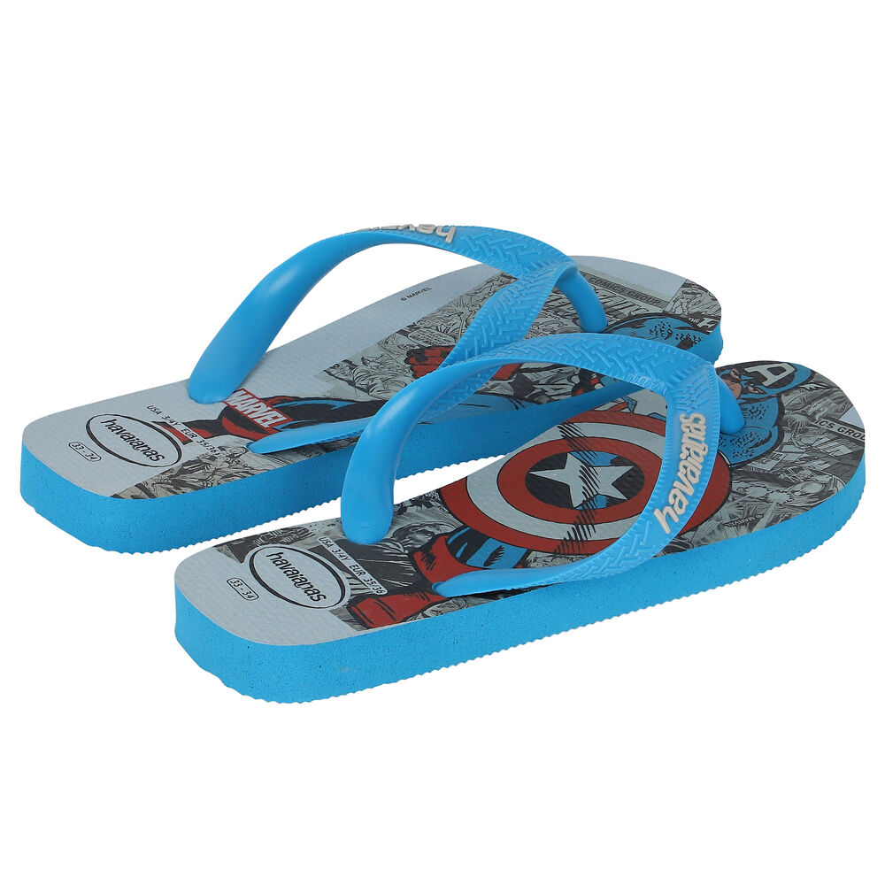 Havaianas Boys Blue Captain America Flip Flops | Junior Couture