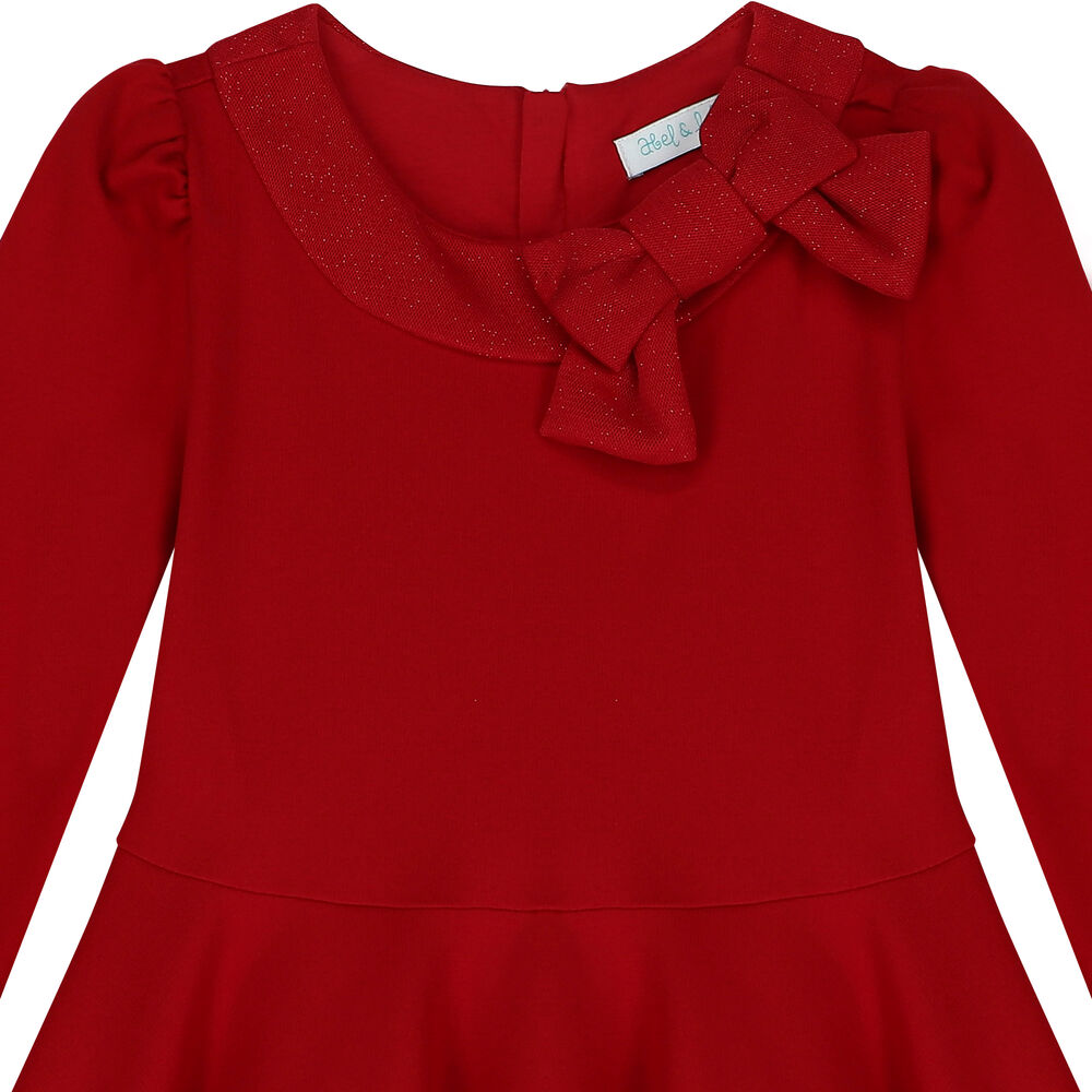 Abel & Lula Girls Red Bow Dress | Junior Couture USA