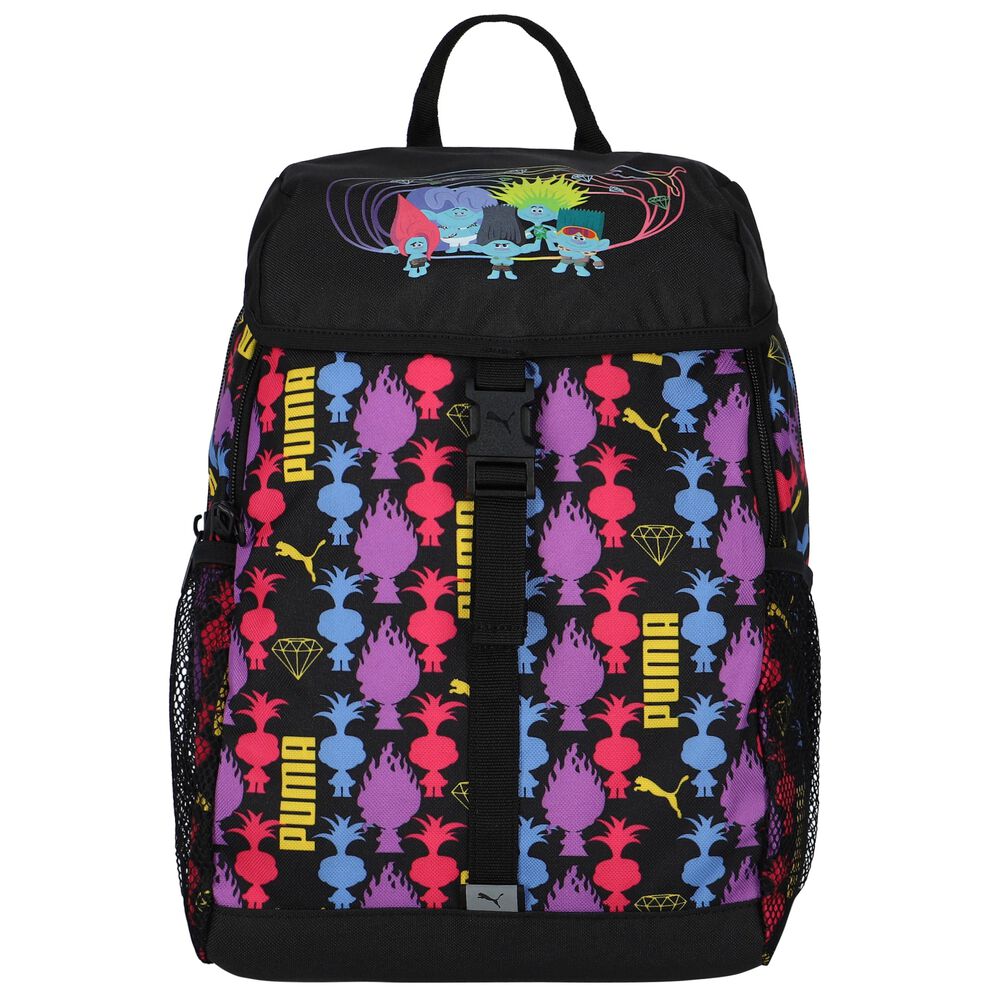 Puma Girls Black Trolls Logo Backpack | Junior Couture