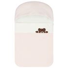Fendi Girls Pink Logo Baby Nest | Junior Couture