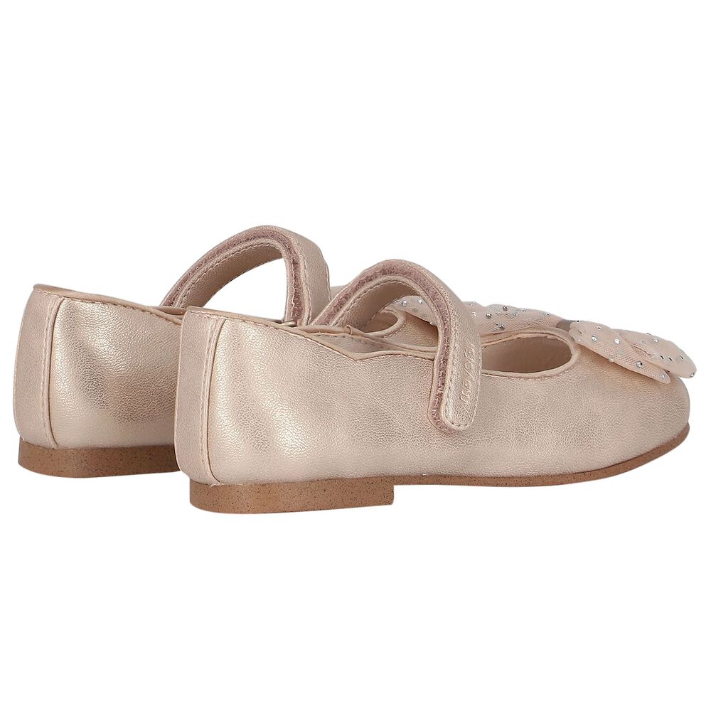 Mayoral Girls Pink Bow Shoes | Junior Couture USA