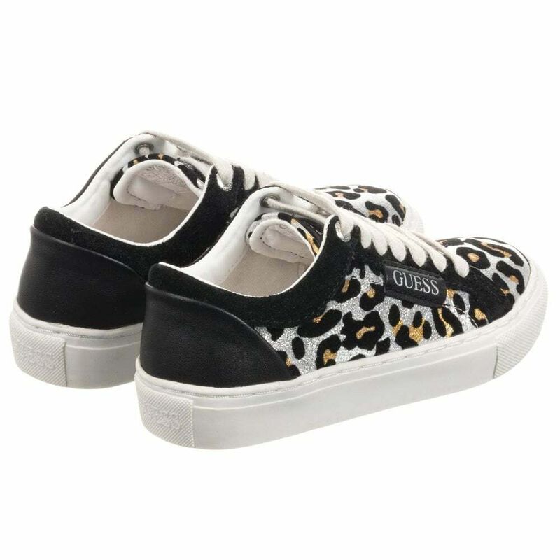 Guess Girls Leopard Print Trainers | Junior Couture