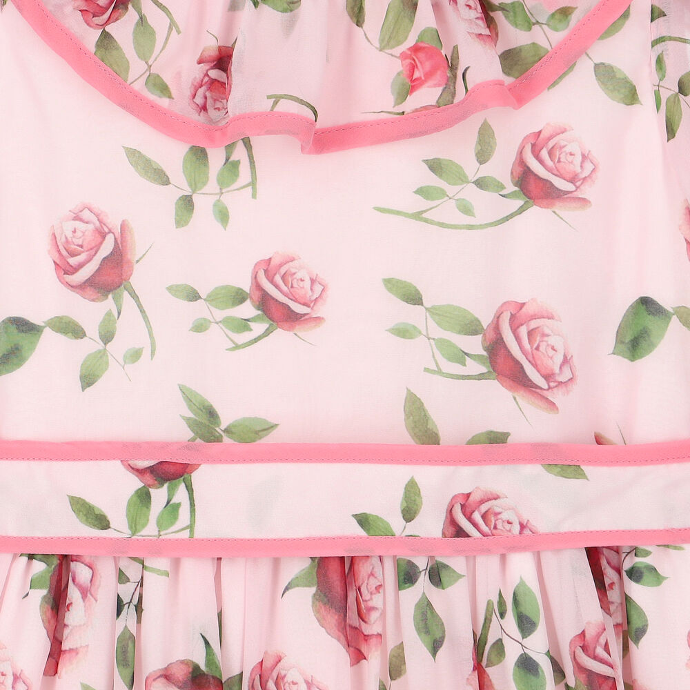 Patachou Girls Pink Floral Dress | Junior Couture