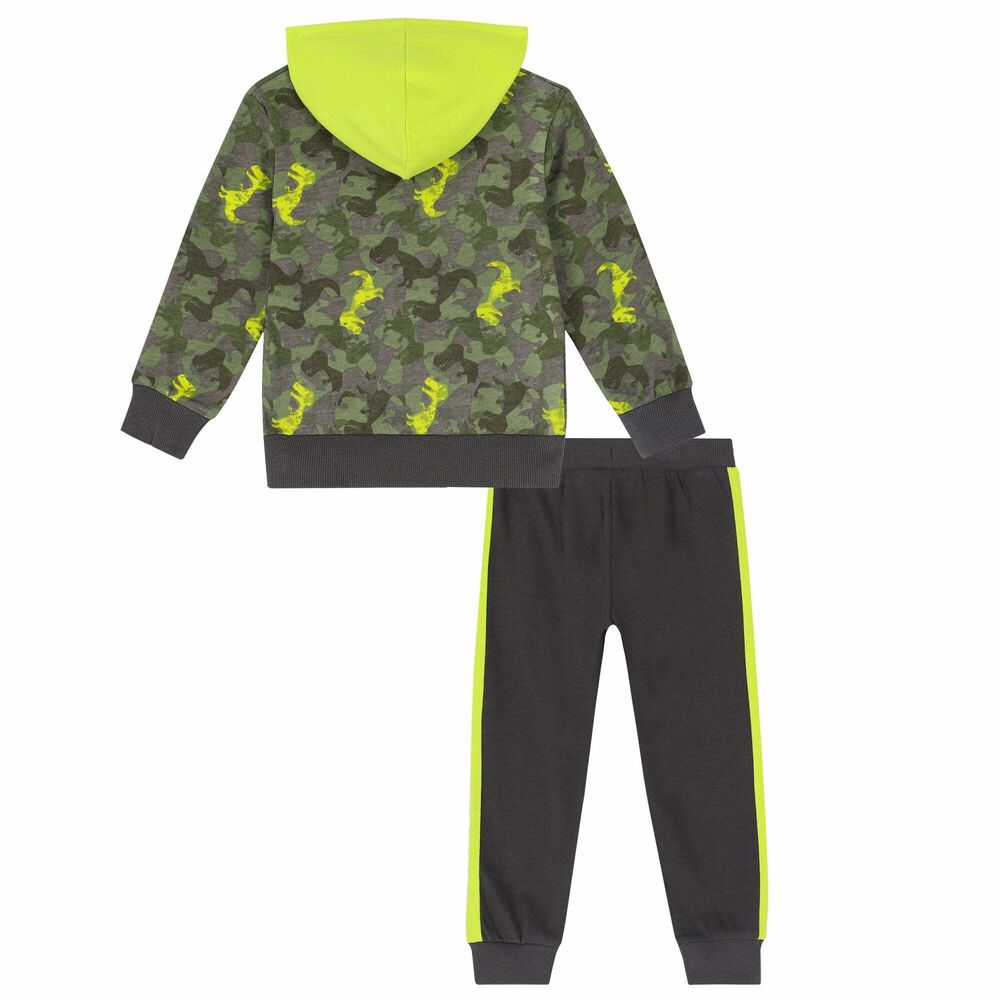 iDO Boys Grey & Neon Green Tracksuit | Junior Couture