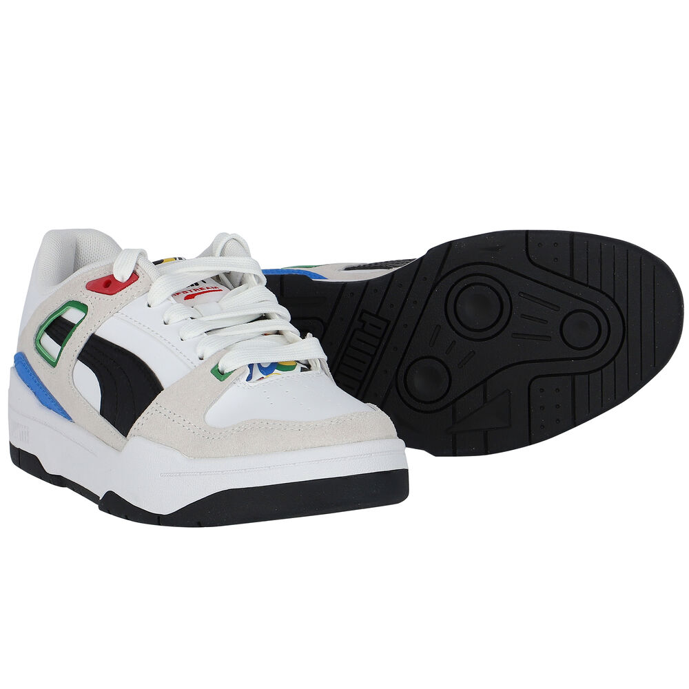 Puma Boys White Slipstream Trash Talk Jr Trainers | Junior Couture