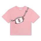MARC JACOBS Girls Pink Logo Bag T-Shirt | Junior Couture