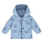Mayoral Younger Boys Blue Robot Puffer Jacket | Junior Couture